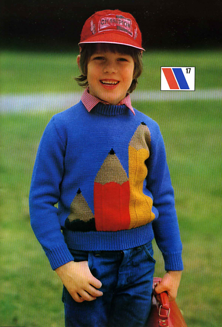 Ravelry: Child's Intarsia sweater pattern by Brother Design Team