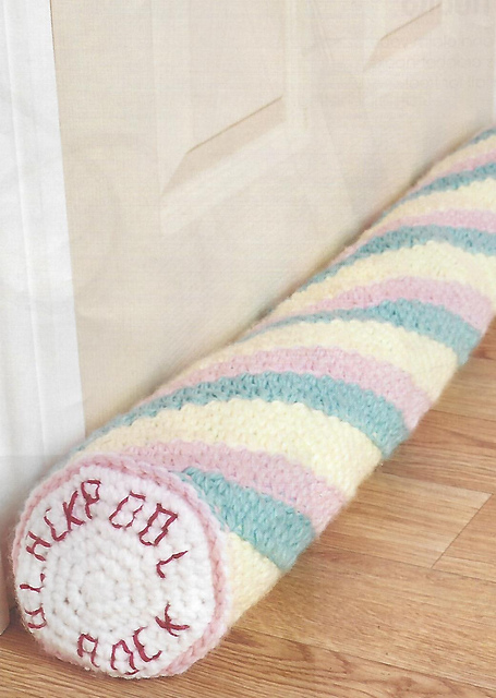 Ravelry: Blackpool Rock Draft Excluder pattern by Zoë Potrac