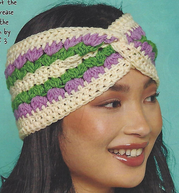 Ravelry: Spring Flowers Head Wrap pattern by Marija Sliogeris