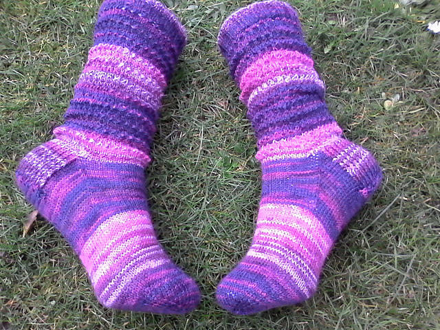 Ravelry: Holes and Slip 4 Ply Socks pattern by Cutterly Knitted