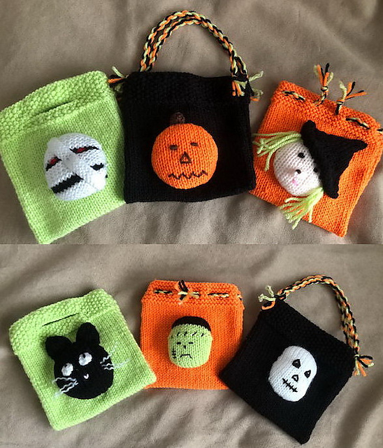 Ravelry: Halloween Treat Goody Bags pattern by Tanya Oakley