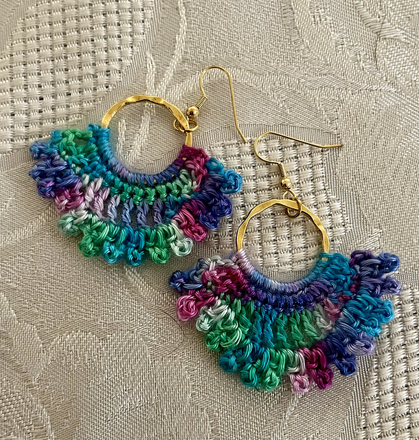 Ravelry: Janet Earrings pattern by Jessica Boddis