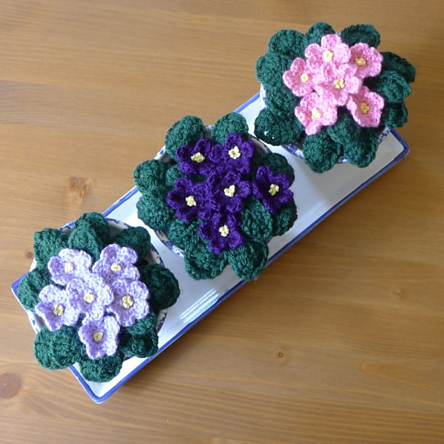 Crochet African Violet Flower Free Pattern | Best Flower Site