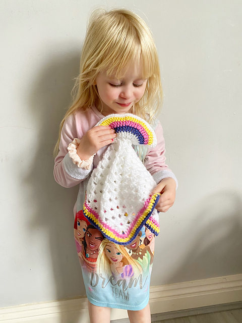Ravelry: Rainbow Cuddle Lovey pattern by Emily Rigby