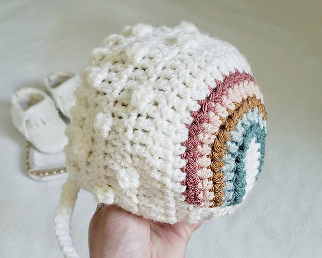 Ravelry: Rainbow Baby Bonnet pattern by Charlotte A High