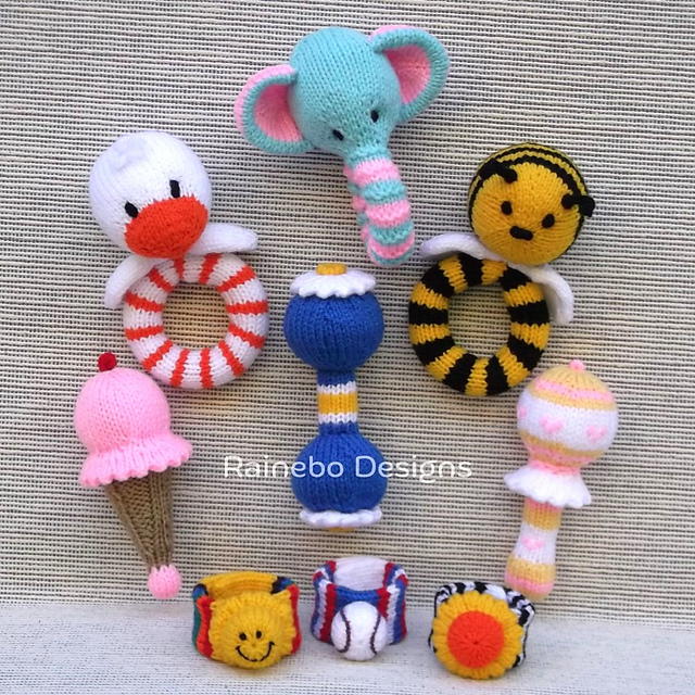 Ravelry: Baby Rattle Assortment pattern by Lorraine Pistorio