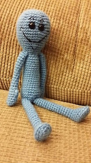 Ravelry: Mr. Meeseeks pattern by Kelley Freeman