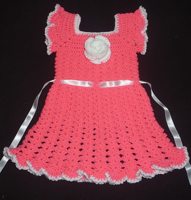Ravelry: Ramvino's crochet new born frilly dress