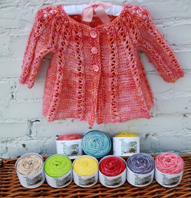Ravelry: Sprout Baby Jacket pattern by Ram Wools Yarn Co-op
