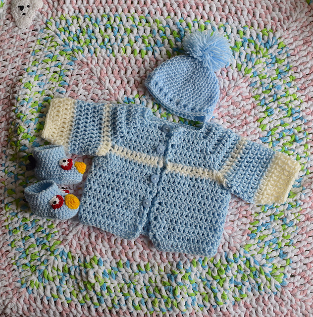 Ravelry: Baby Cardigan pattern by raheela aftab