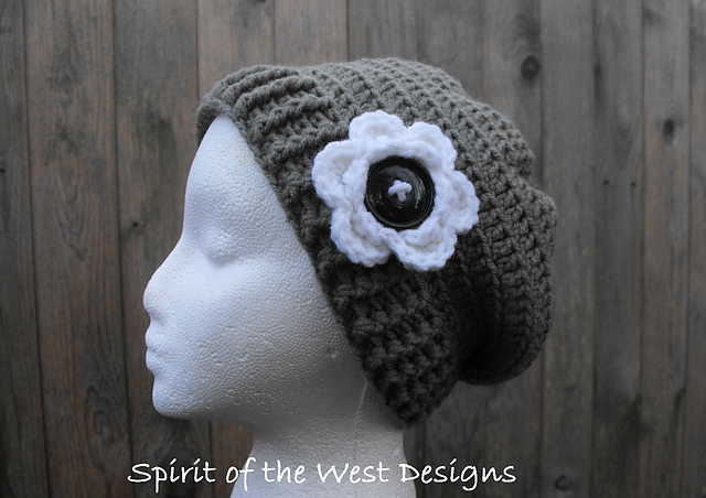 Ravelry: Daffodil Slouch Hat pattern by Spirit West Designs