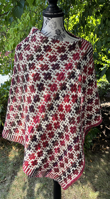 Ravelry: Raven Yuletide Poncho pattern by RavenstitchStudio