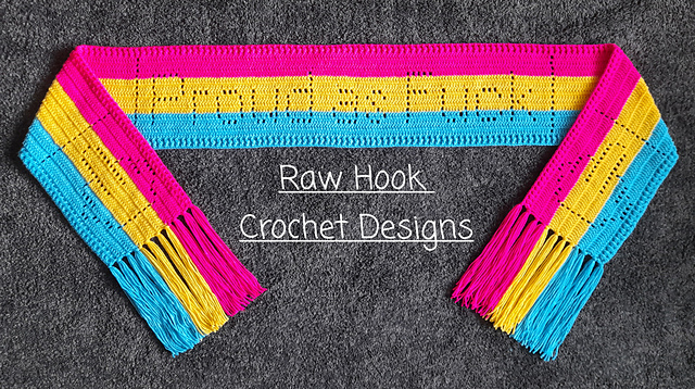 Ravelry: Proud as F@@k Pride scarf pattern by Kath Hewitt