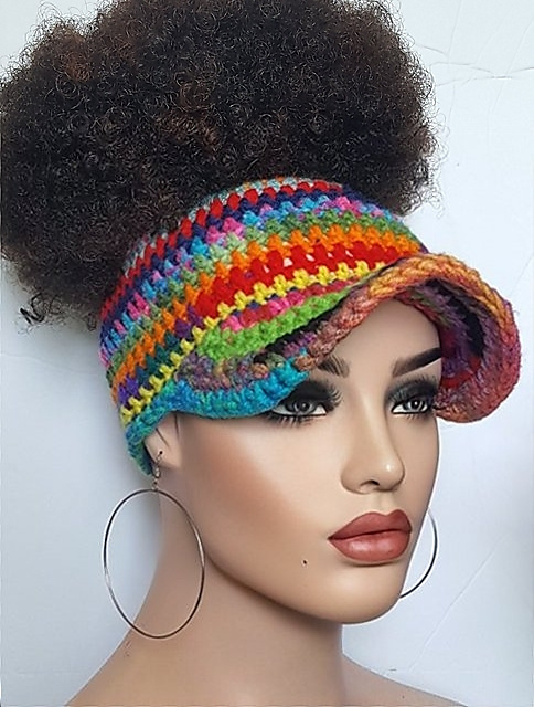 Ravelry: Easy Visor Top Out Billed Cap pattern by Razonda Lee