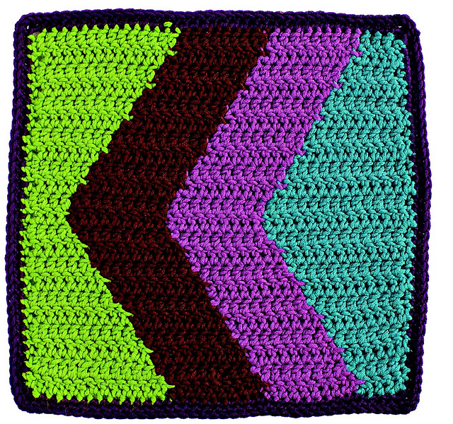 Ravelry: Square 11: Arrows pattern by Laurinda Reddig