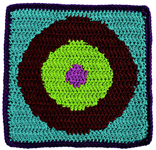 Ravelry: Square 12: Bulls-eye pattern by Laurinda Reddig