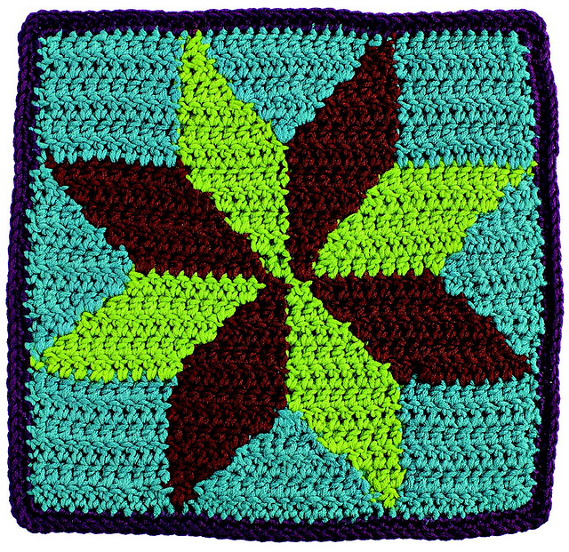 Ravelry: Square 15: Eight-Pointed Star pattern by Laurinda Reddig