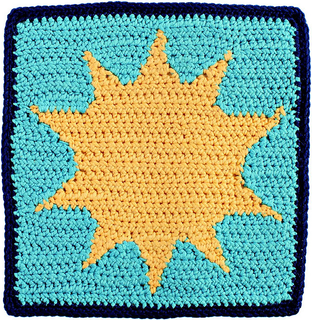 Ravelry: Square 22: Sun pattern by Laurinda Reddig