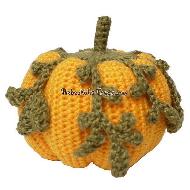 Ravelry: Jumbo Dwarf Crochet Pumpkin pattern by Rebeckah Ferger