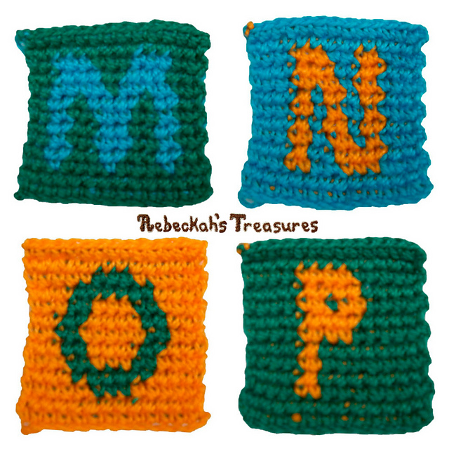 Ravelry: M to P Block Squares pattern by Rebeckah Ferger