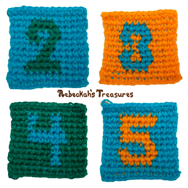 Ravelry: 2 to 5 Block Squares pattern by Rebeckah Ferger