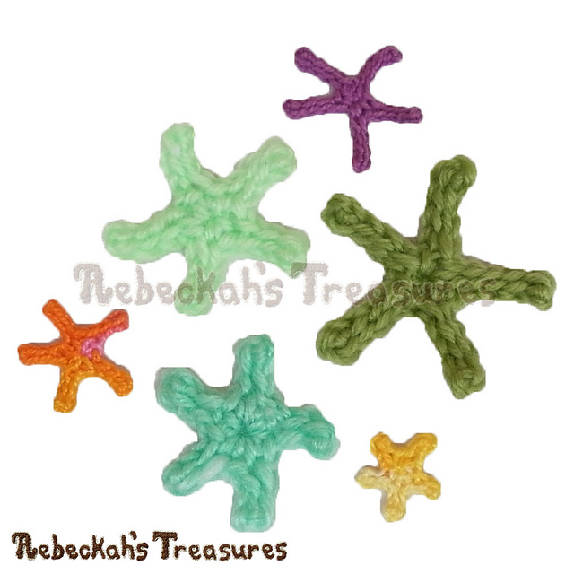 Ravelry: Starfish Motifs pattern by Rebeckah Ferger