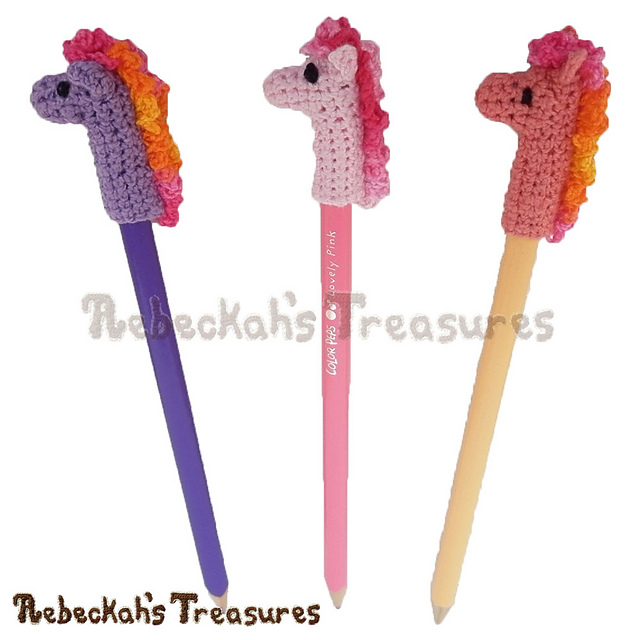 Ravelry: Pony Pencil Topper pattern by Rebeckah Ferger