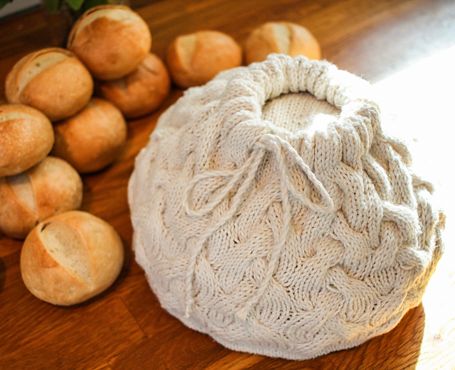 Ravelry: Cabled Braid Bread Warmer pattern by Bekah Knits