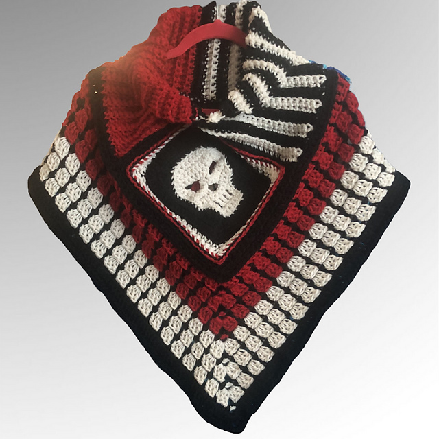 Ravelry: Blood Red Skull Head Cowl pattern by Sudeep Rao