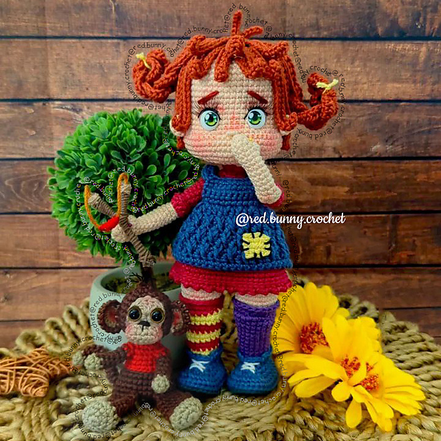 Ravelry: My little Pippi pattern by RedBunny Crochet