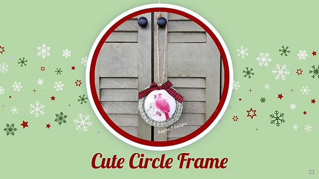 Ravelry: Cute Circle Ornament Frame pattern by Regina P Designs