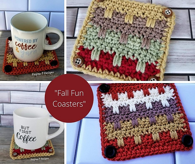 Ravelry: Fall Fun Coasters pattern by Regina P Designs