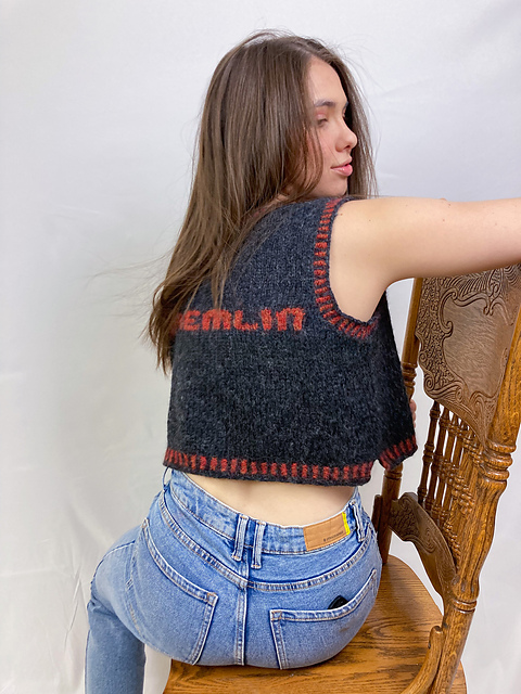 Ravelry: Lil' Gremlin Vest pattern by Rebecca Reill