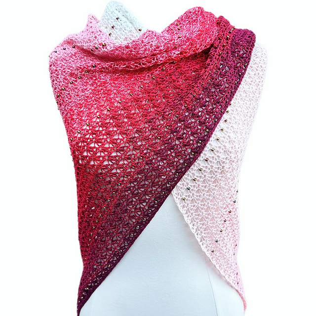 Ravelry: Always Adaptable Beaded Shawl pattern by Renée Rivera