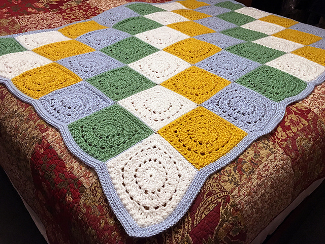 Ravelry: Random Squares Throw pattern by Kim Biddix