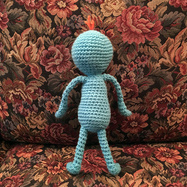 Ravelry: Retrofresh's Posable Mr. Meeseeks Doll (Rick & Morty)