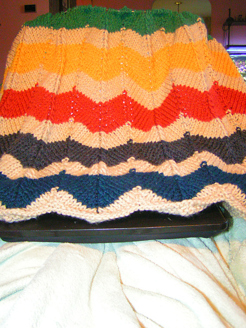 Ravelry: Chevron Ripple Man-ghan pattern by Kelly Upton