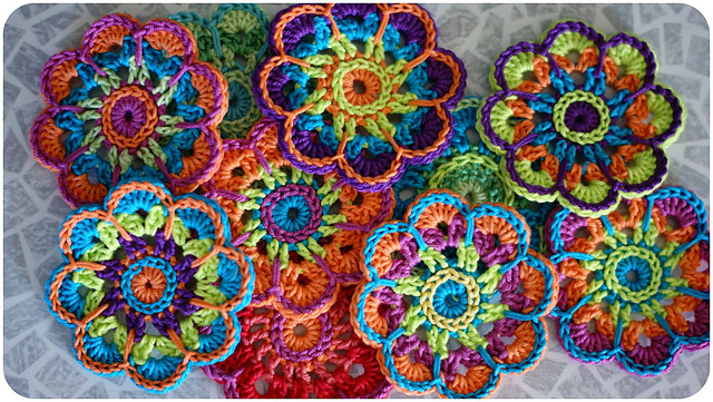 Ravelry: Eight Petalled Flower pattern by Emma Lippoldes
