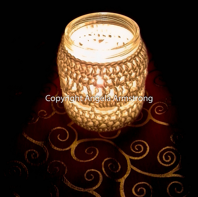 Ravelry: Tea Light Candle Cosy pattern by Angela Armstrong