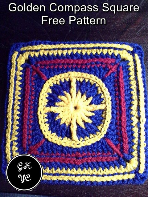 Ravelry: Golden Compass Square pattern by Angela Armstrong