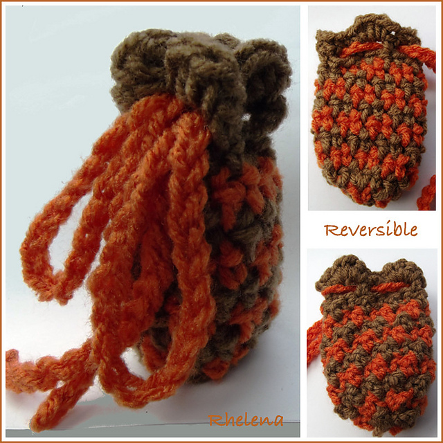Ravelry: Small Drawstring Pouch pattern by Rhelena