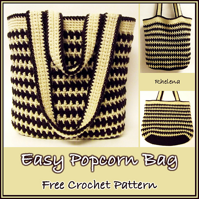 Ravelry: Easy Popcorn Bag pattern by Rhelena