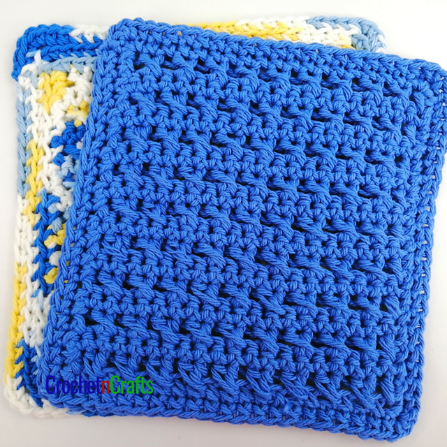 Ravelry: HDC Criss Cross Stitch Dishcloth pattern by Rhelena