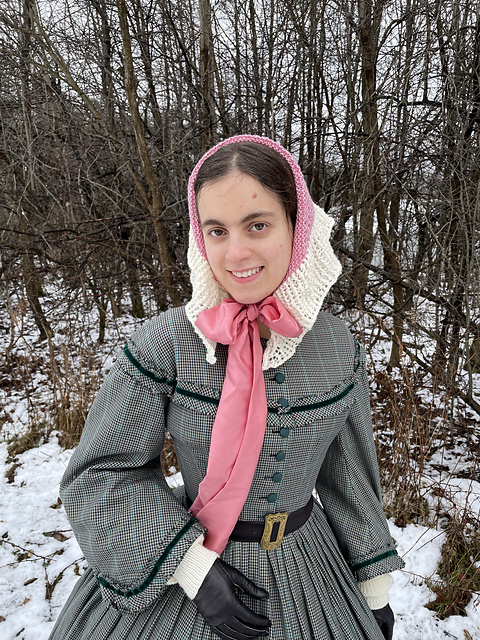 Ravelry: School Girl Hood, 1859 pattern by Jamie Quick & Brandy Foersch