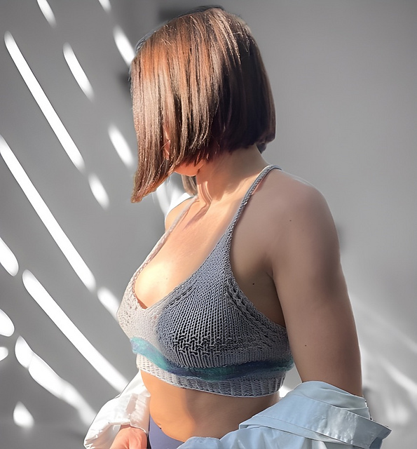 Ravelry: Ruffled Bralette pattern by Rhonda Yerxa
