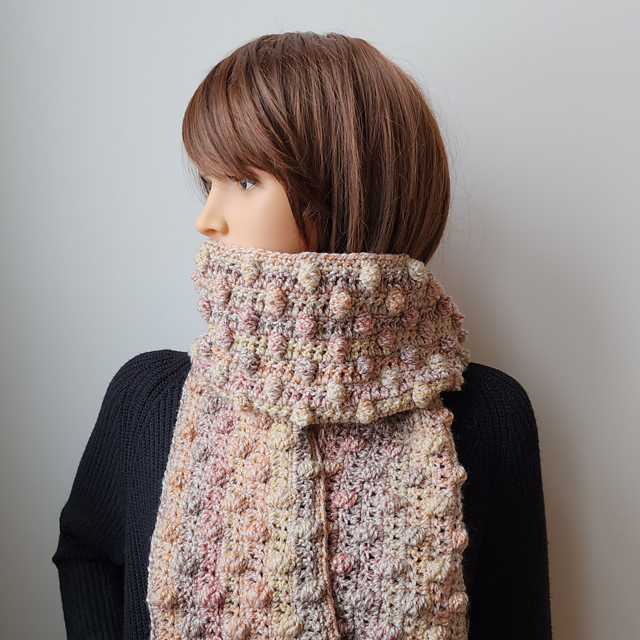 Ravelry: Rustic Melody Bobble Scarf pattern by Rhondda Mol (Oombawka ...