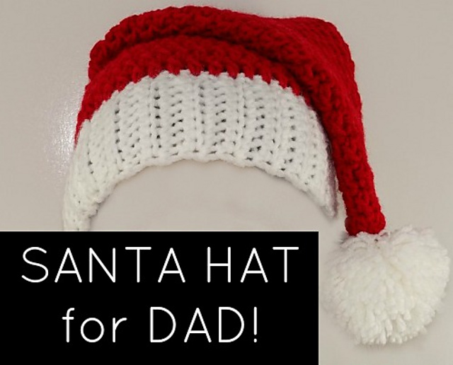 Ravelry: Santa Hat For Dad pattern by Rhondda Mol (Oombawka Design)
