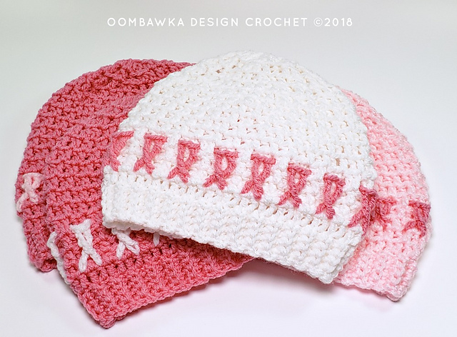Ravelry: Awareness Ribbon Hat pattern by Rhondda Mol (Oombawka Design)