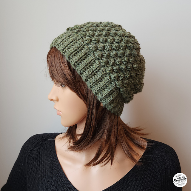 Ravelry: Upcycled Puff Stitch Hat pattern by Rhondda Mol (Oombawka Design)