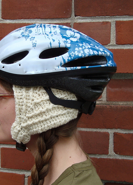 Ravelry: Chevron Bicycle Helmet Earwarmers pattern by Jennifer Ozses